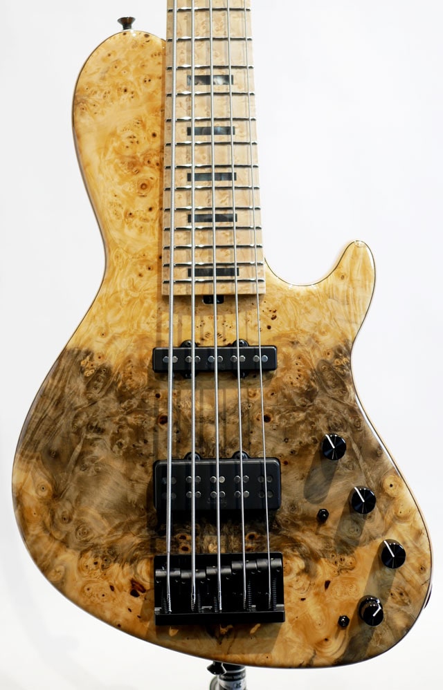 Single Cut 5st/24F Bass Mastergrade Buckeye Burl Top: ベース三木楽器公式通販サイト