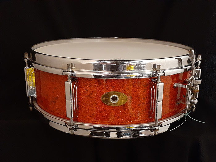 【Vintage】59'-65' Shelly Manne Model Sparkling Red 14"×4,5": ドラム/パーカッション ...